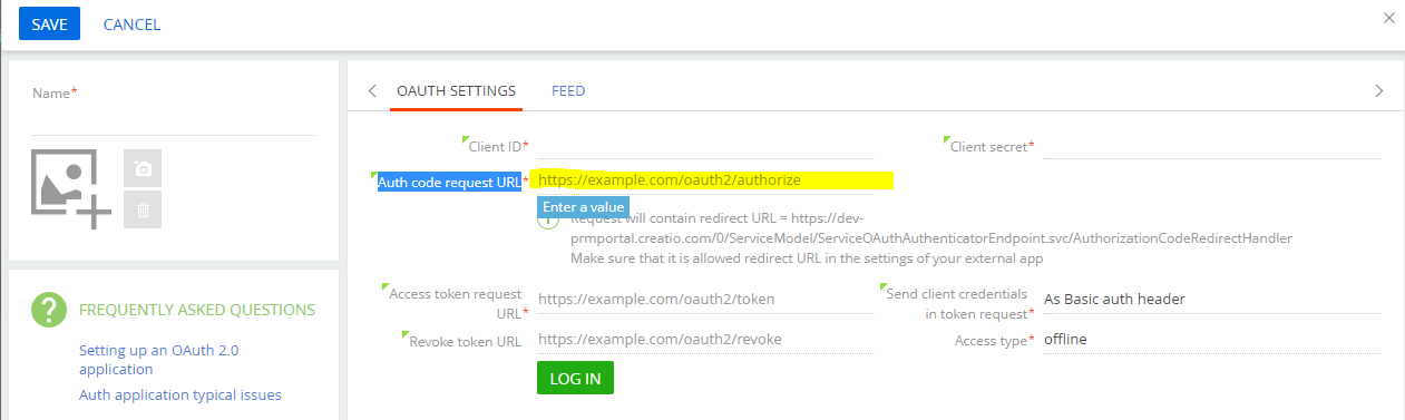 Auth Code Request Url Is Mandatory To Set Up Oauth 20 Authentication In Web Service Community